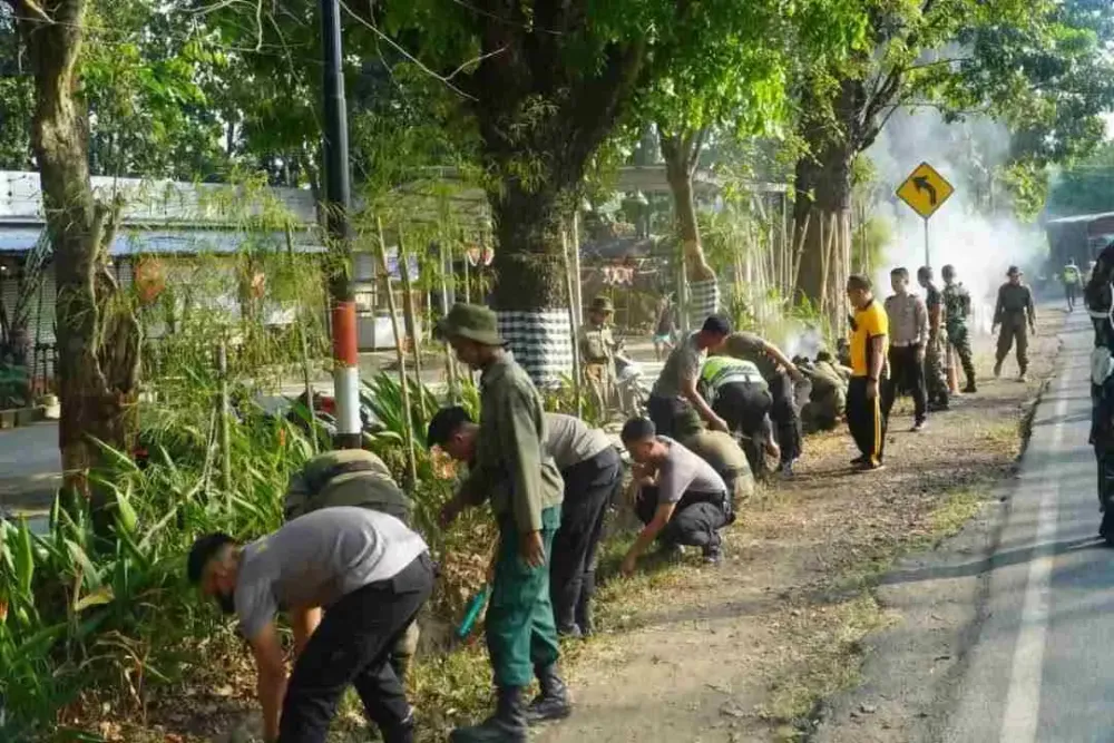 HUT ke-74 Yonif 312/Kala Hitam Gelar Karya Bhakti - Lampusatu.com