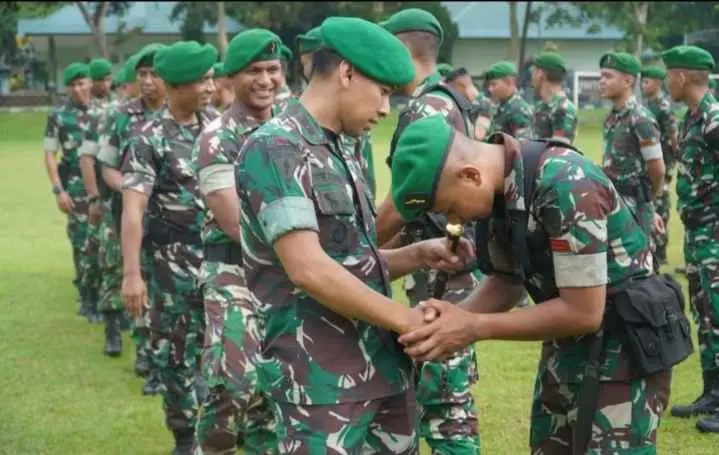 Yonif 312 Kala Hitam Gelar Acara Halal Bihalal - Lampusatu.com