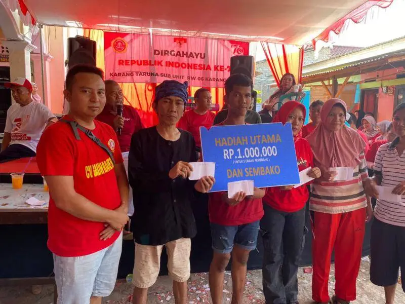 Semarak HUT ke-79 Kemerdekaan RI di Gang Tongkeng Kelurahan Karanganyar ...