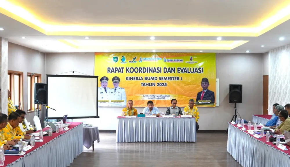 TP2D Subang Ojang Sohandi dan Besta Basuki Hadir di Evaluasi BUMD ...